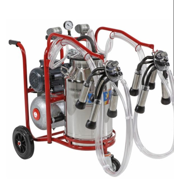 Sezer Portable Pls2 Milking Machine - Dual cluster Dual bucket for Cow ...