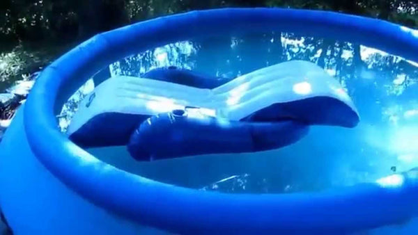 Inflatable Swimming Pool 13ft diameter X 33in deep with filter pump ...